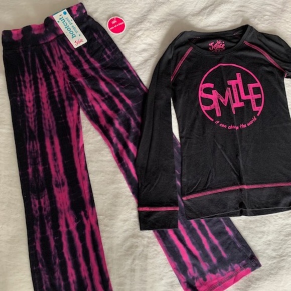 Justice | Matching Sets | Nwts Girls Justice Bootcut Yoga Pant Set Tie ...